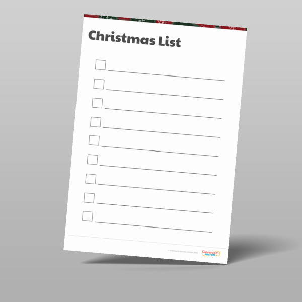 Christmas List Resource | Classroom Secrets