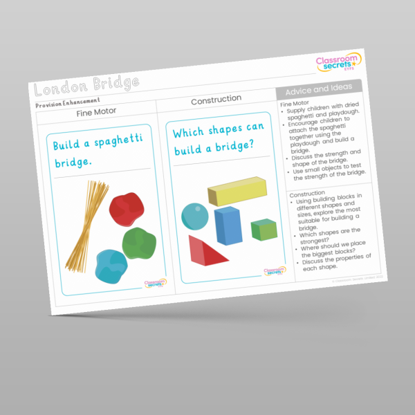 Eyfs London Bridge Provision Enhancement Resource | Classroom Secrets
