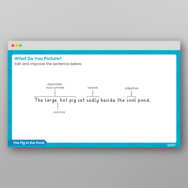 KS1 The Pig In The Pond Writing Unit Teaching Ppt Resource | Classroom ...