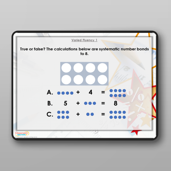 Year 1 Systematic Number Bonds Within 10 Modelling Ppt 2 Resource | Classroom Secrets