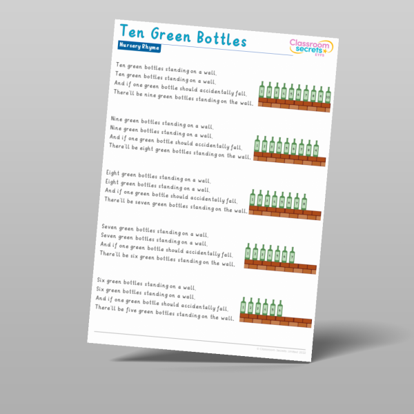 Eyfs Ten Green Bottles Resource | Classroom Secrets