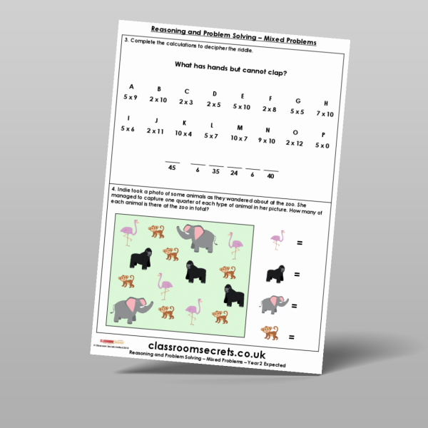 Year 2 Mixed Word Problems Resource | Classroom Secrets