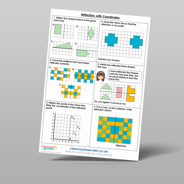 Year 5 Reflection With Coordinates Prior Learning Resource | Classroom ...
