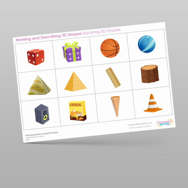 Eyfs Exploring 3d Shapes Learning Activity Resource | Classroom Secrets