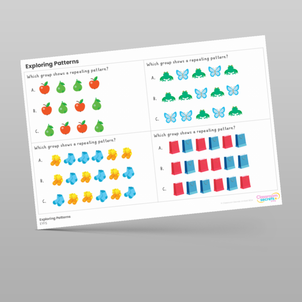 Eyfs Exploring Patterns Activity Resource | Classroom Secrets