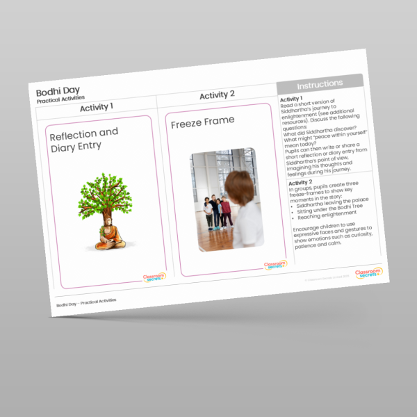 KS2 Bodhi Day Practical Activities Resource | Classroom Secrets