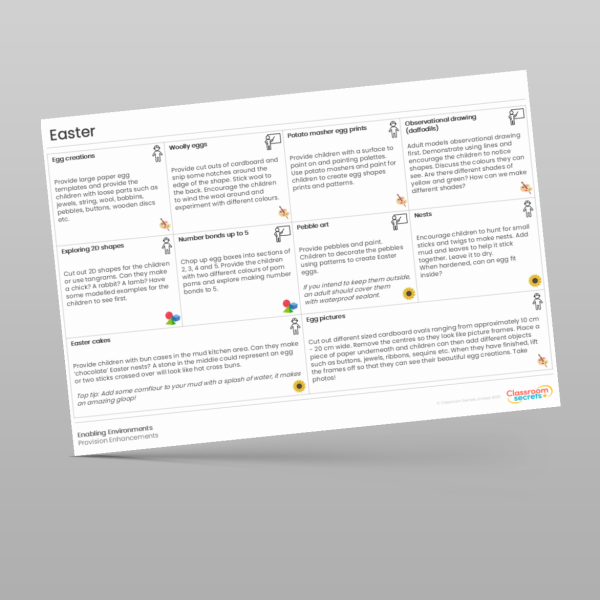 Eyfs Easter Provision Enhancements Resource | Classroom Secrets