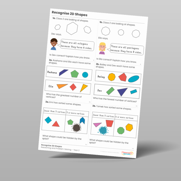 Free Recognise 2D Shapes Reasoning and Problem Solving Resource ...