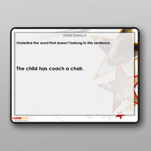 Year 1 Recognising A Sentence Modelling Ppt Resource Classroom Secrets