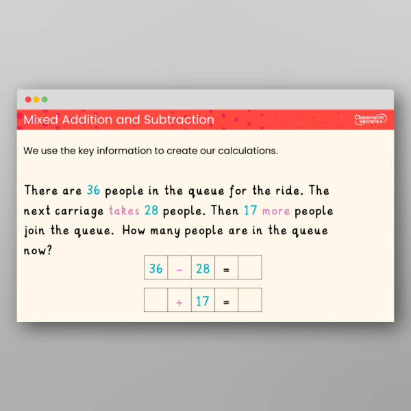 Year 2 Mixed Addition And Subtraction Teaching Ppt Resource | Classroom Secrets