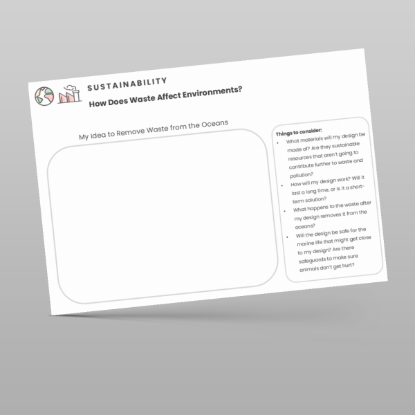 KS2 Ocean Waste Removal Design Activity Resource | Classroom Secrets