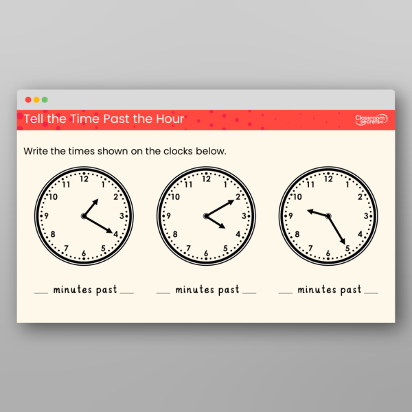 Year 2 Tell The Time Past The Hour Teaching Ppt Resource | Classroom ...
