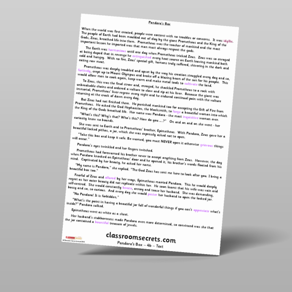 KS2 Pandora S Box Black Guided Reading Pack Resource | Classroom Secrets