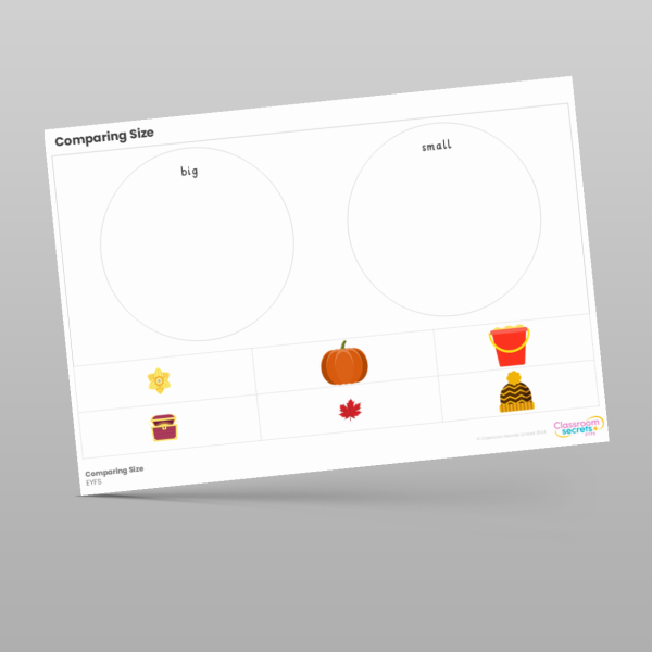 Eyfs Comparing Size Activity Resource | Classroom Secrets