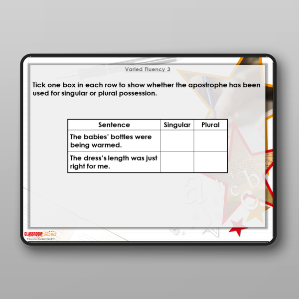 Year 4 Using Apostrophes For Possession Or Contraction Modelling Ppt ...