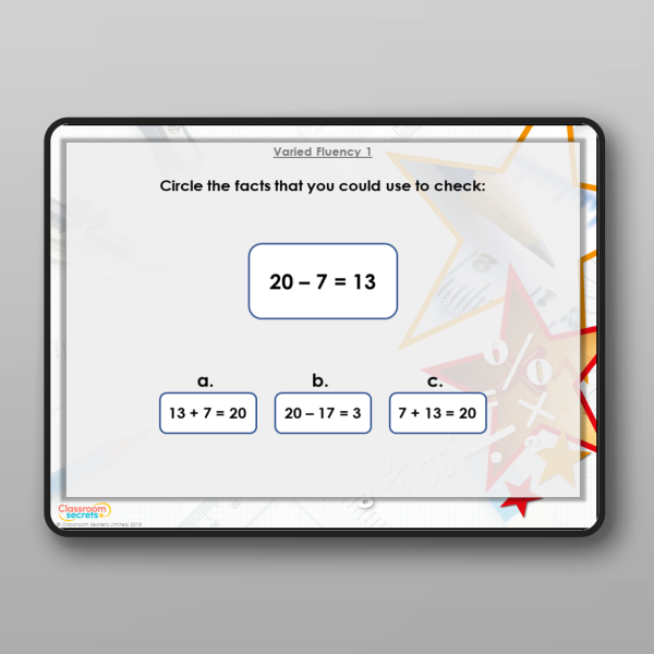 Year 2 Check Calculations Modelling Ppt Resource | Classroom Secrets