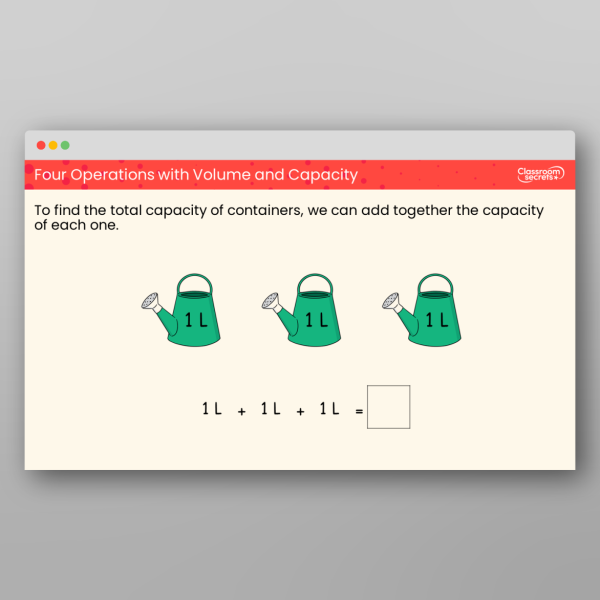 Year 2 Four Operations With Volume And Capacity Teaching Ppt Resource ...