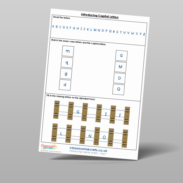 Year 1 Introducing Capital Letters Mixed Activity Resource | Classroom ...