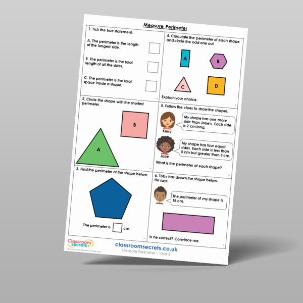 Year 3 Measure Perimeter Mixed Activity Resource | Classroom Secrets