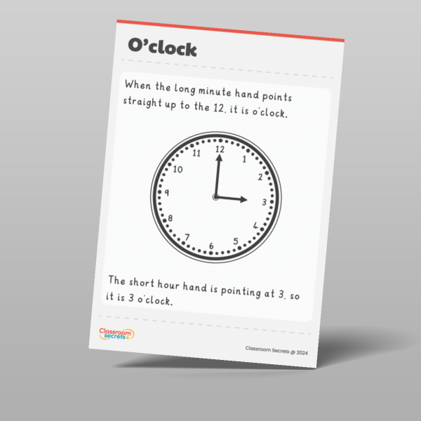 KS1 Time Display Pack Resource | Classroom Secrets