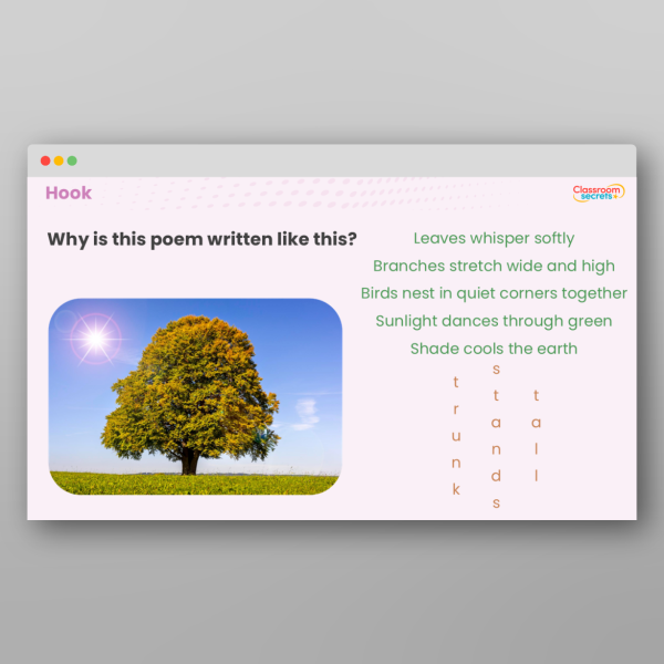 KS2 Shape Poems Activity Resource | Classroom Secrets