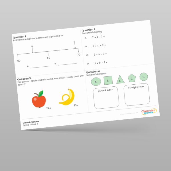 Year 2 Spring 2 Week 4 Maths In Minutes Resource | Classroom Secrets