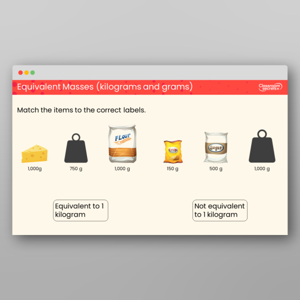 Year 3 Equivalent Masses Kilograms And Grams Teaching Ppt Resource ...