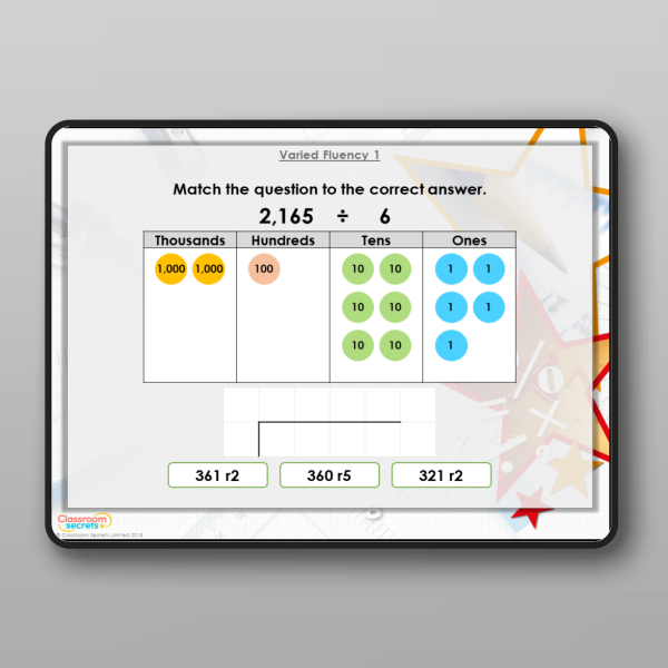 Year 5 Divide With Remainders Modelling Ppt Resource | Classroom Secrets