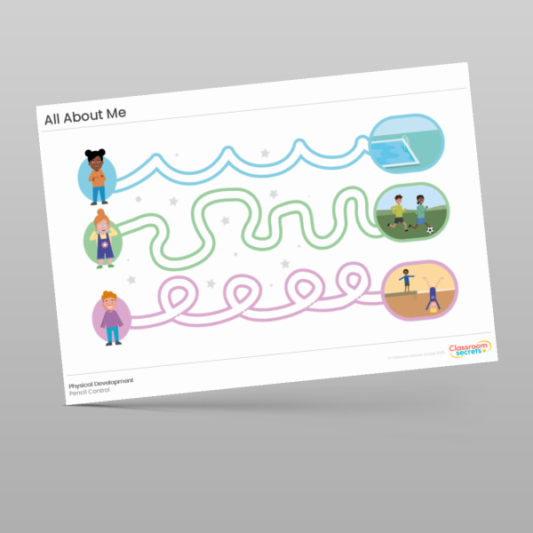 Eyfs All About Me Pencil Control Resource | Classroom Secrets