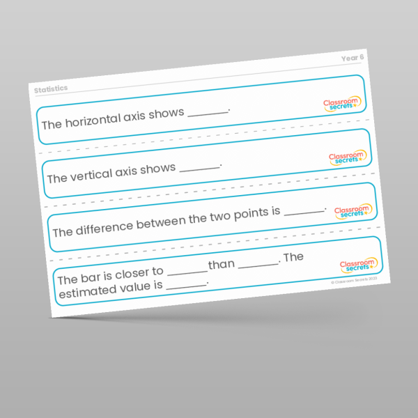 Year 6 Statistics Stem Sentences Resource | Classroom Secrets