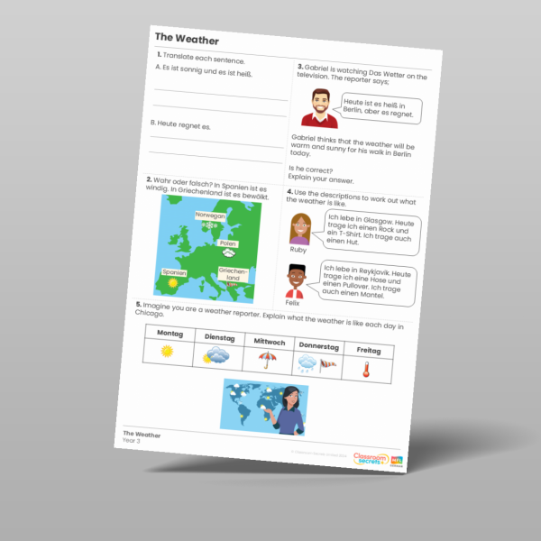 Year 3 The Weather Main Activity 2 Resource | Classroom Secrets