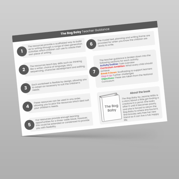 Year 1 The Bog Baby Writing Unit Guidance Resource | Classroom Secrets