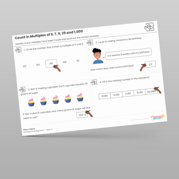 Year 4 Place Value Mistake Investigators Resource | Classroom Secrets