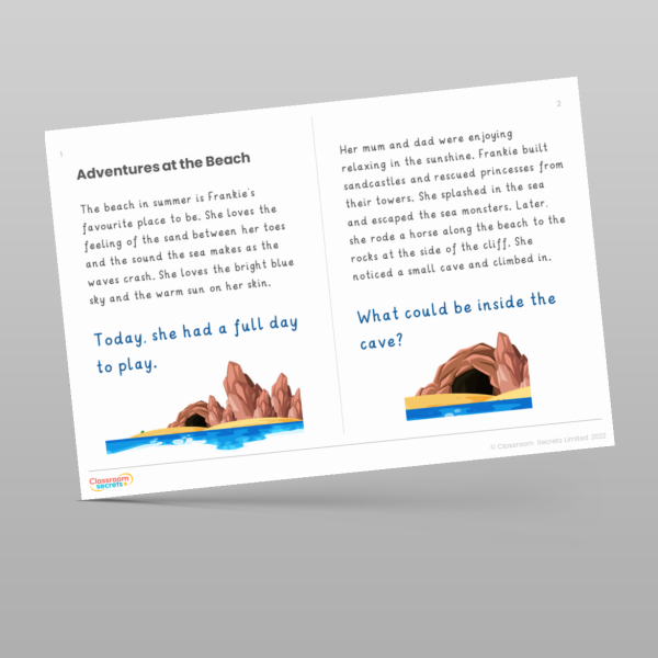 Year 1 Reading Skills Adventures At The Beach Resource | Classroom Secrets