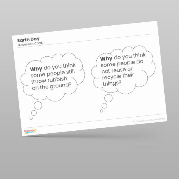 KS1 And Ks2 Earth Day Discussion Cards Resource | Classroom Secrets