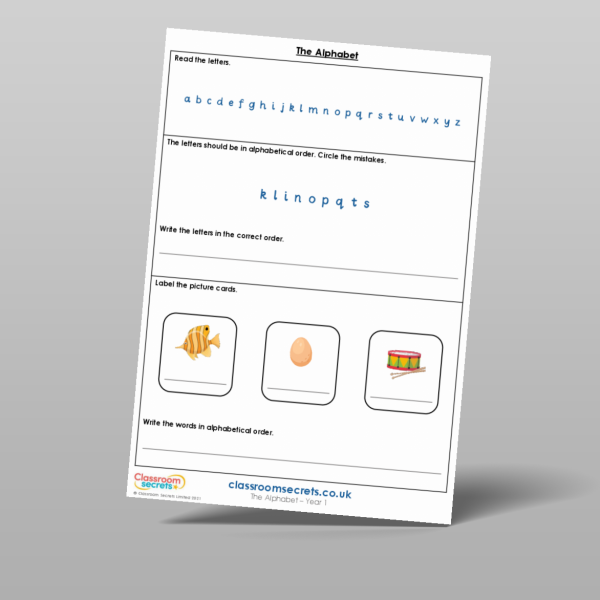Year 1 The Alphabet Mixed Activity Resource | Classroom Secrets