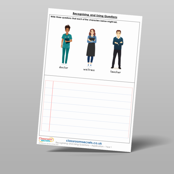 Year 1 Recognising And Using Questions Application Resource Classroom Secrets