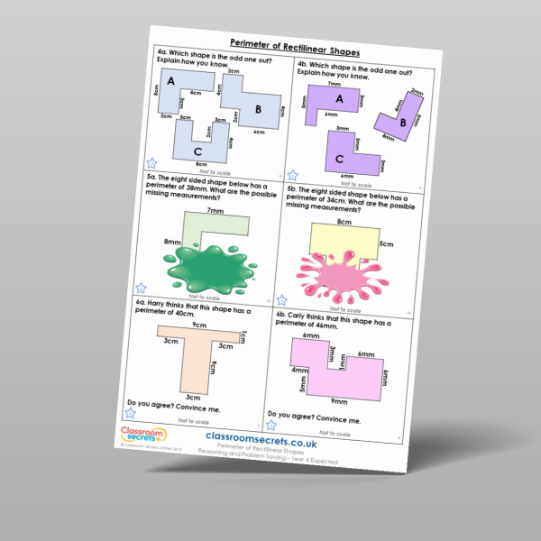 Year 4 Perimeter Of Rectilinear Shapes Reasoning And Problem Solving ...