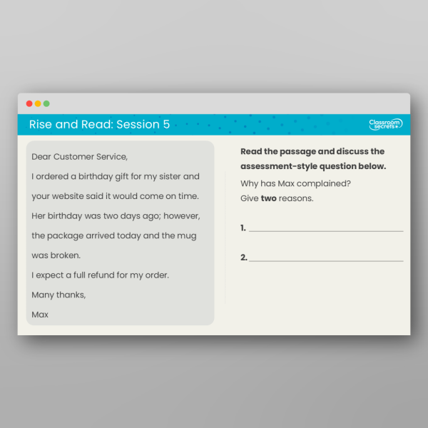 Year 4 Rise And Read Set 7 Resource | Classroom Secrets