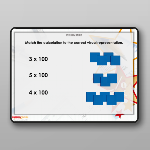 Year 4 Multiply By 100 Modelling Powerpoint Resource | Classroom Secrets
