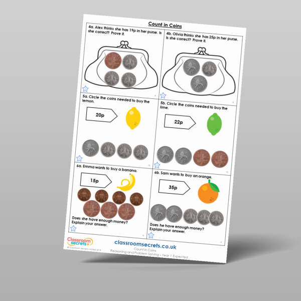 Year 1 Count In Coins Reasoning And Problem Solving Resource ... Year 1 Count In Coins Reasoning And Problem Solving Resource ...