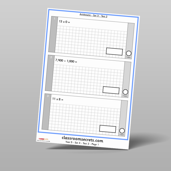 Year 5 Spring 1 Arithmetic Test Resource | Classroom Secrets