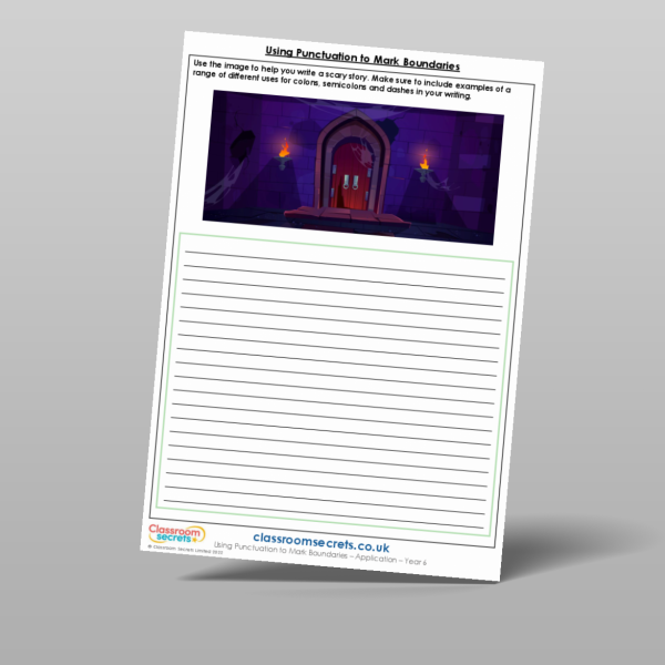 Year 6 Using Punctuation To Mark Boundaries Application Resource ...