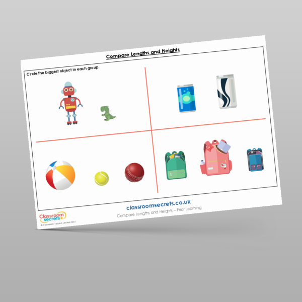 Year 1 Compare Lengths And Heights Prior Learning Resource | Classroom ...