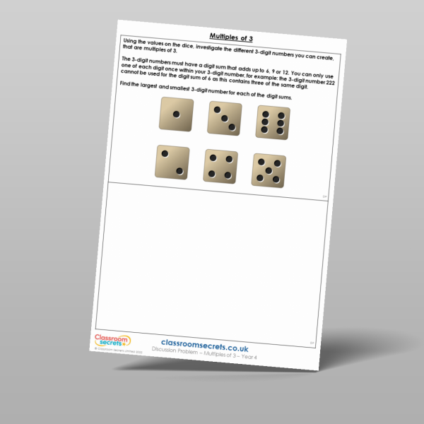 Year 4 Multiples Of 3 Discussion Problem Resource | Classroom Secrets