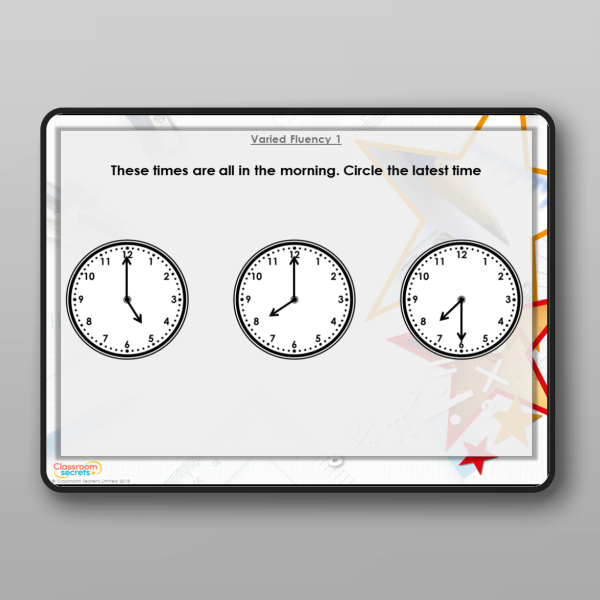 Year 1 Comparing Time Modelling Ppt Resource | Classroom Secrets