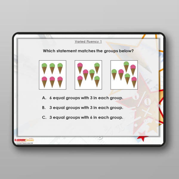 Year 2 Recognise Equal Groups Modelling Ppt Resource | Classroom Secrets