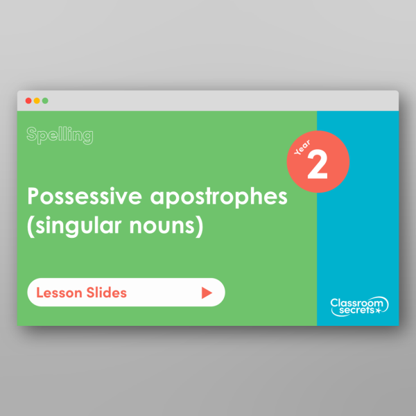 Year 2 Possessive Apostrophes Resource Pack Resource | Classroom Secrets