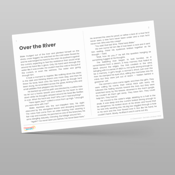 Year 6 Reading Skills Over The River Resource | Classroom Secrets