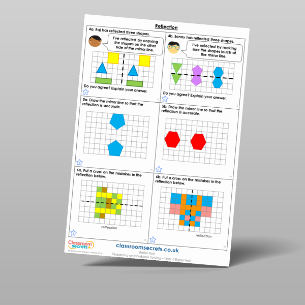 Year 5 Reflection Reasoning And Problem Solving Resource | Classroom ...